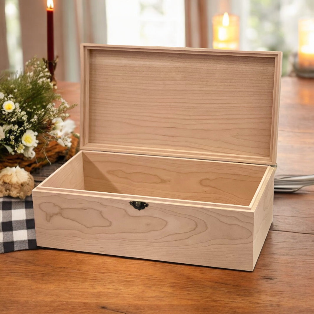 Unfinished Wooden Boxes-Handmade in USA-Free Shipping – The Designcraft ...